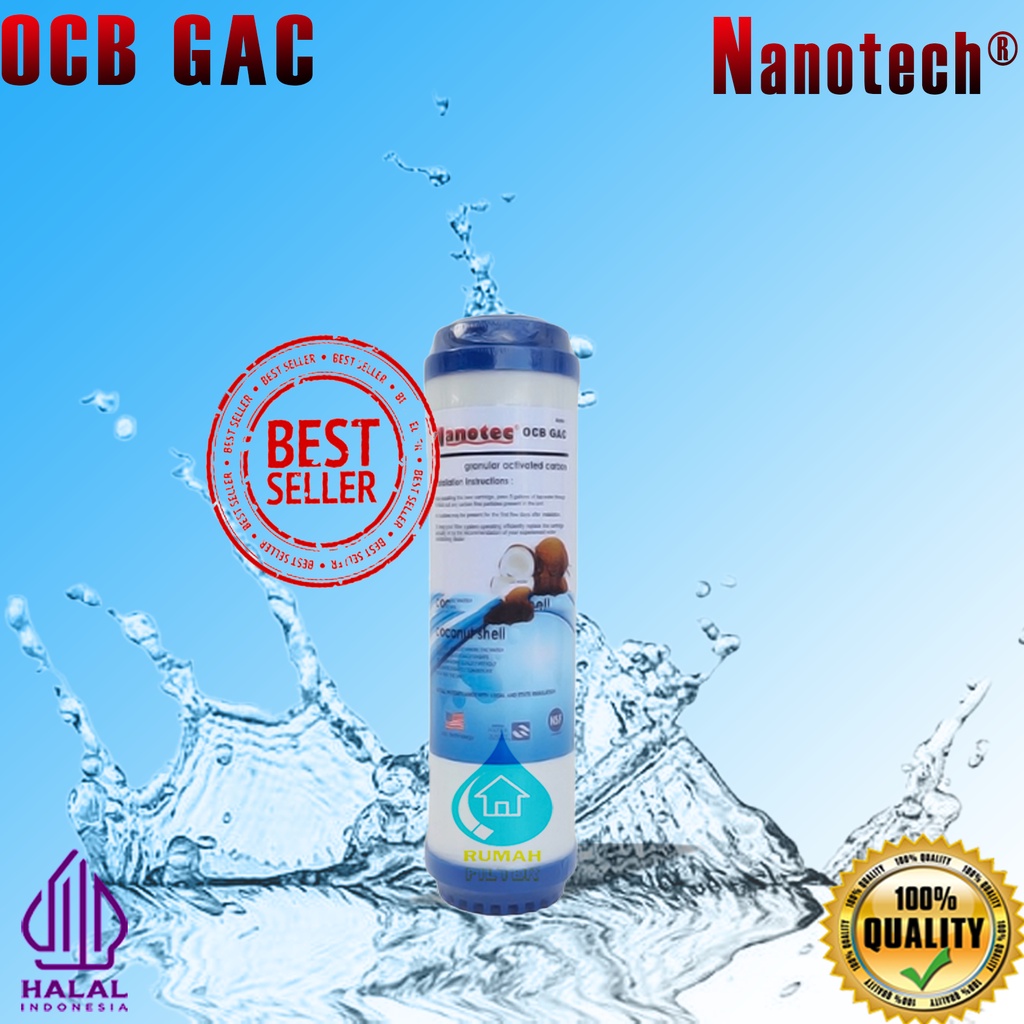 Jual Cartridge Filter Air GAC / Granular Activated Carbon 10" - NANOTEC | Shopee Indonesia