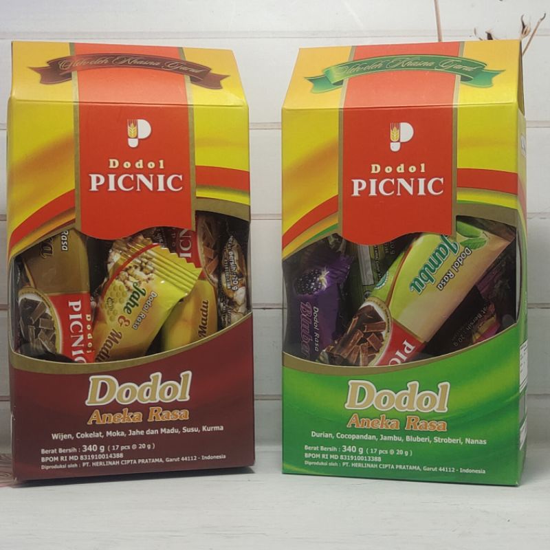 Jual Dodol Picnic Special Mini Gift Aneka Rasa 340 Gram | Shopee Indonesia