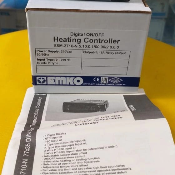 Jual Inte Temperature Controller Esm 3710-N Type K Emko | Shopee Indonesia