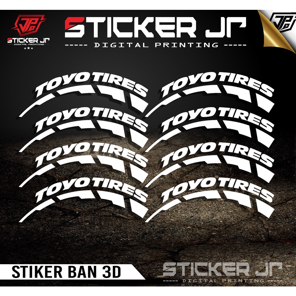 Jual Sticker Ban / Font Ban / Tire Bomb / 3D stiker ban Toyo Tires JP-4 ...