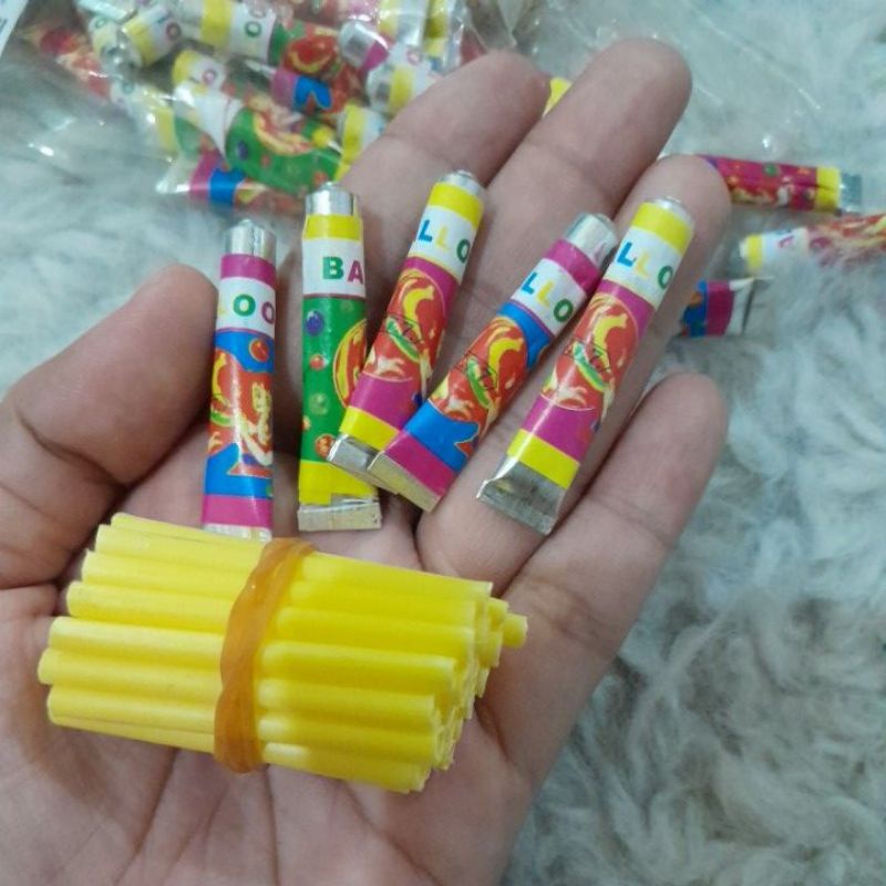Jual Mainan Balon Tiup Sedotan Jadul/Plembungan Jadul/Bubble pletet ...