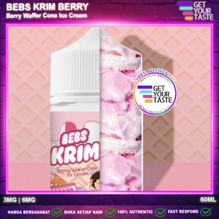 Jual Liquid Bebs Krim Berry Wafer Cone Ice Cream 60ML by Babe Cabita x ...