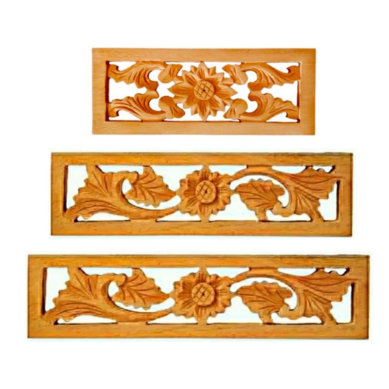 Jual Ukiran Kayu Motif Kembang Keping Loster Ukir Tempel | Shopee Indonesia