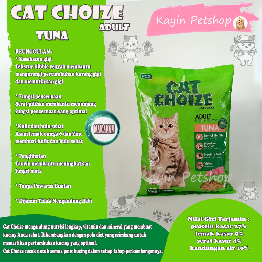 Jual CAT CHOIZE 800gr - Adult Rasa Tuna (makanan kucing cat choize ...