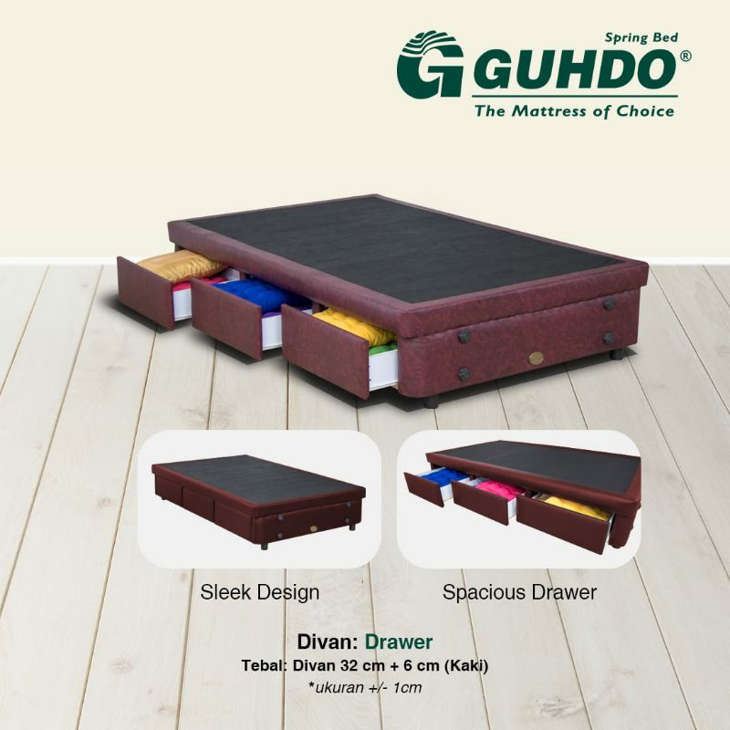 Jual Tempat Tidur/Ranjang/Divan Drawer GUHDO 3 LACI Molek Furniture ...