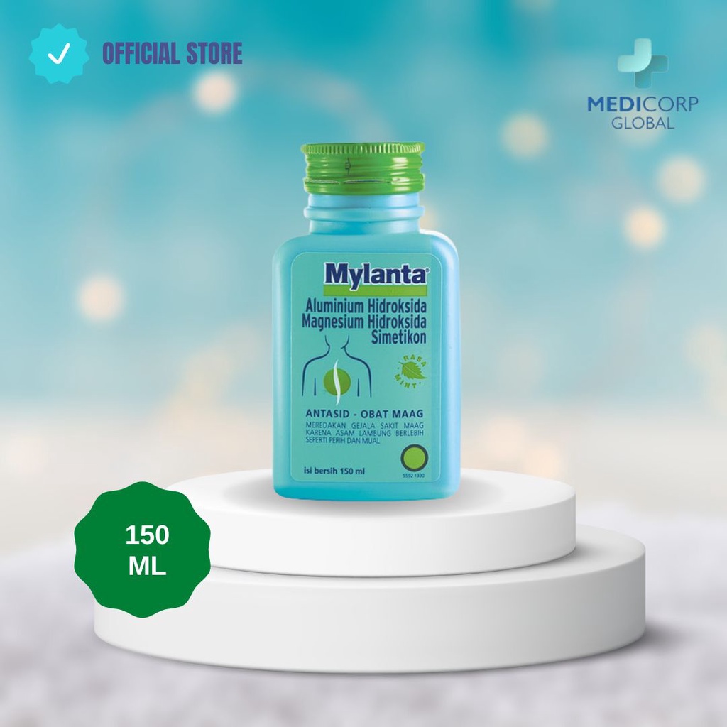 Jual Mylanta liquid sirup antasida cair maag asam lambung kembung 150ml ...