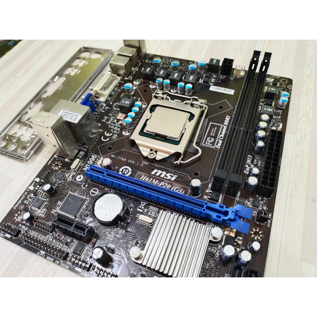 Jual Paket Motherboard H61 MSI Procesor intel core i5 2400 3.10Ghz LGA ...
