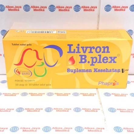 Jual Livron B.plex Box Isi 10 Strip @10 Tablet - Multivitamin Dan ...