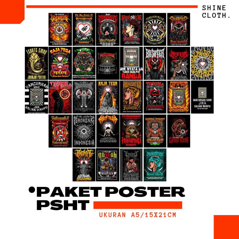 Jual Poster PSHT murah Isi 8 Pcs | Shopee Indonesia