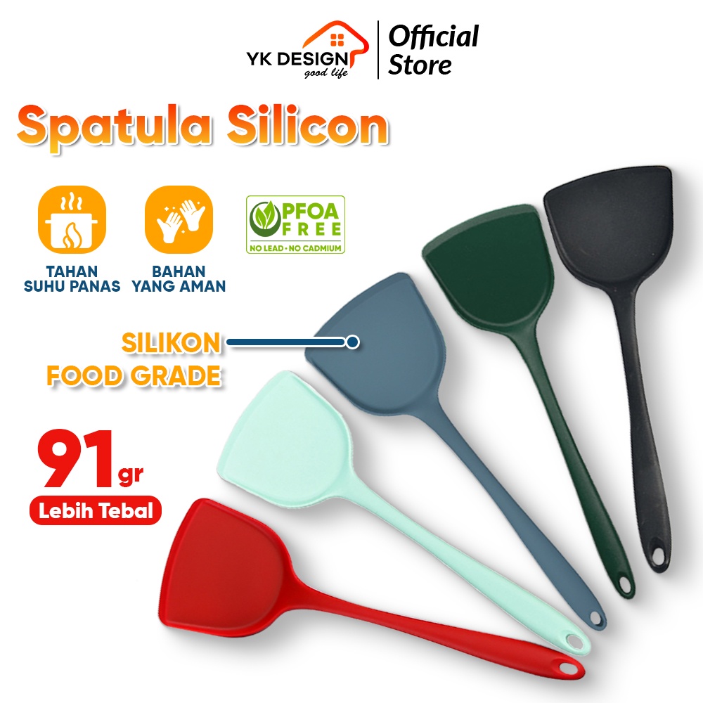 Jual TKIS BY YK DESIGN Spatula Masak Premium Bahan Silikon Kualitas ...