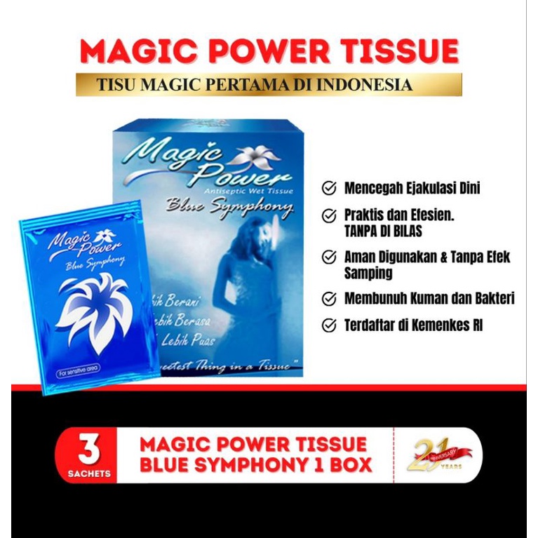 Jual Magic Power Tissue Blue Symphony Original | Shopee Indonesia