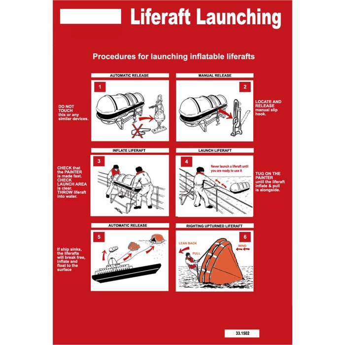 Jual Marn Poster Imo Liferaft Launching 33.1502 / Poster Kapal | Shopee ...