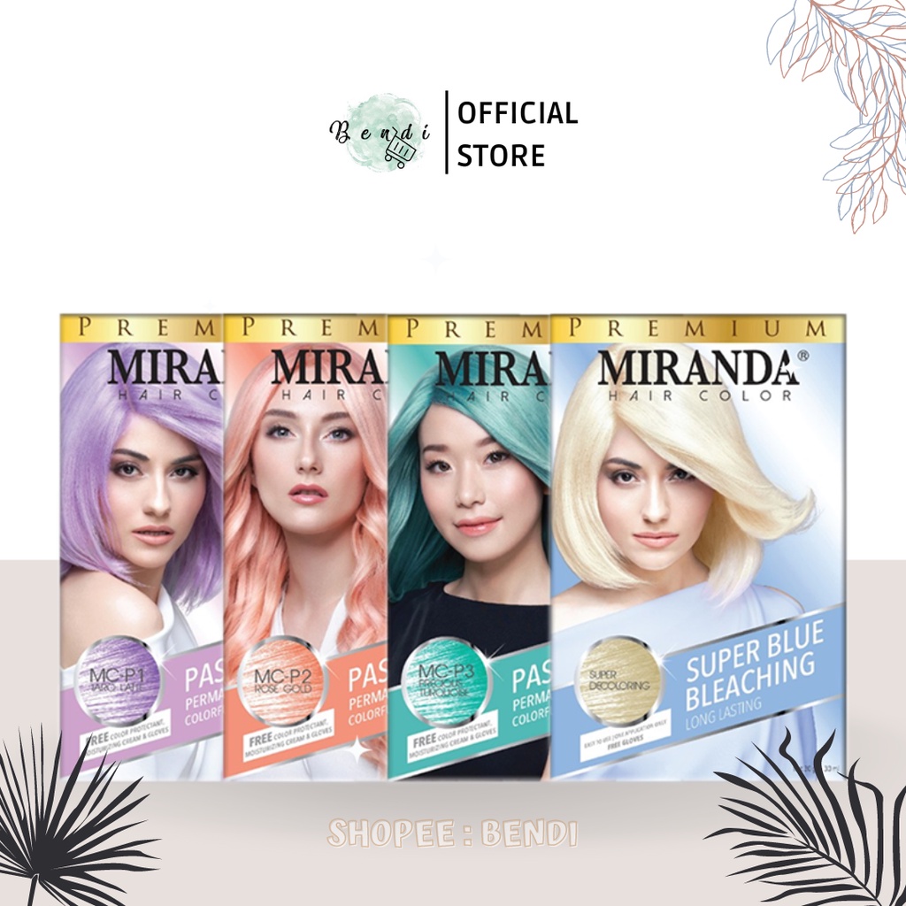 Jual MIRANDA Hair Color Pastel Series Permanent Hair Color Colorful and ...