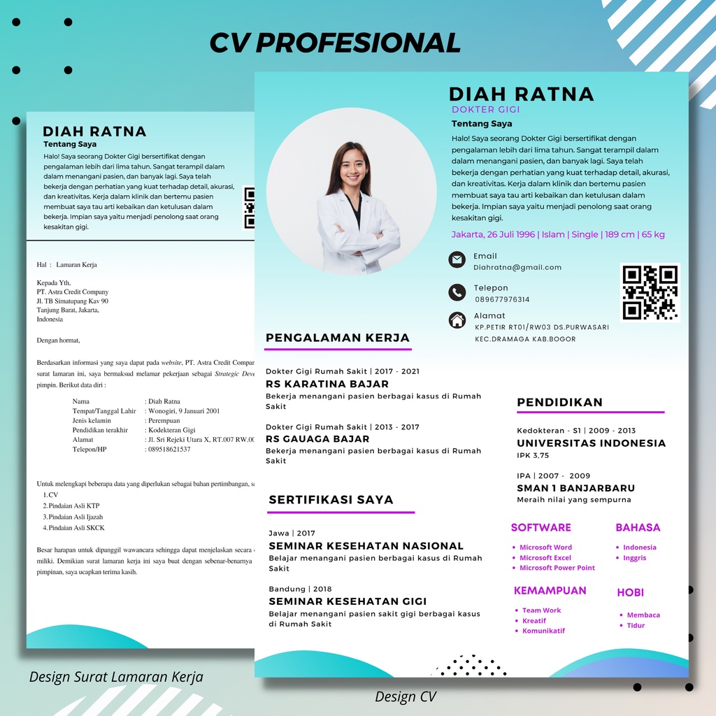 Jual JASA PEMBUATAN CV PROFESIONAL, SURAT LAMARAN KERJA & TEMPLATE CV | Shopee Indonesia
