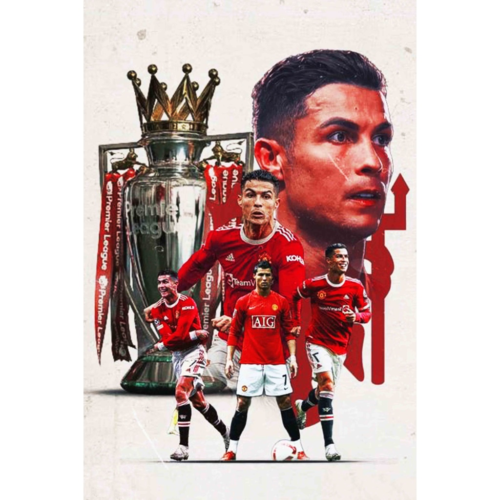 Jual Poster CR7 | Cristiano Ronaldo | Poster MU | Manchester United (15 ...