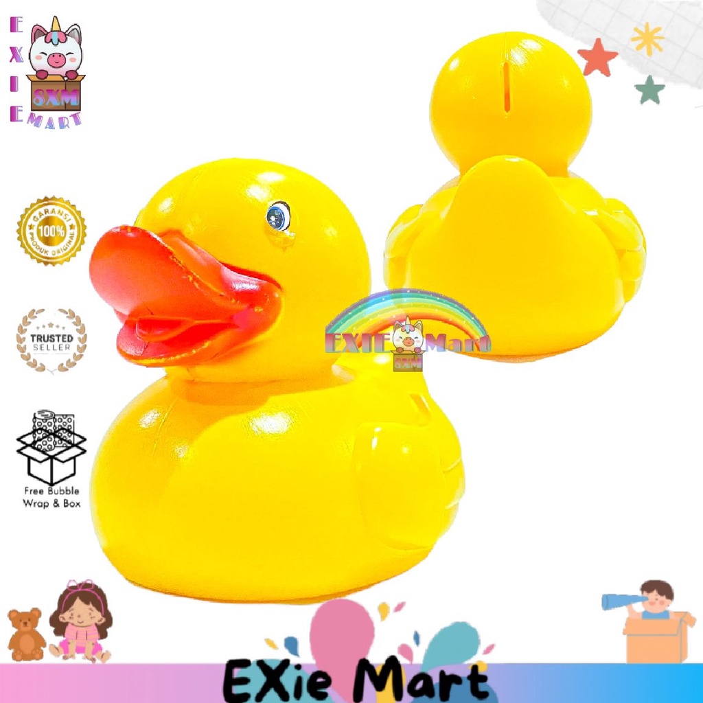 Jual CELENGAN BEBEK PLASTIK BESAR - CELENGAN BEBEK KUNING 20CM ...