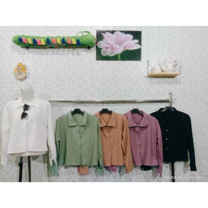 Jual KEMEJA CROP CRINKLE AIRFLOW/BAJU ATASAN WANITA KEMEJA CROP ... Jual KEMEJA CROP CRINKLE AIRFLOW/BAJU ATASAN WANITA KEMEJA CROP ...