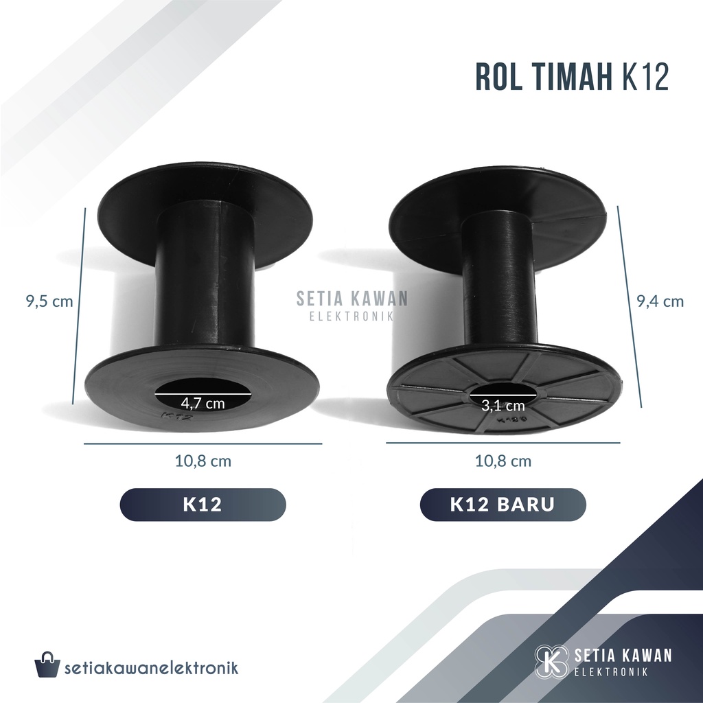 Jual Bobin Rol Kawat K12 / Roll Timah / Tempat Gulungan Kabel / Klosan ...