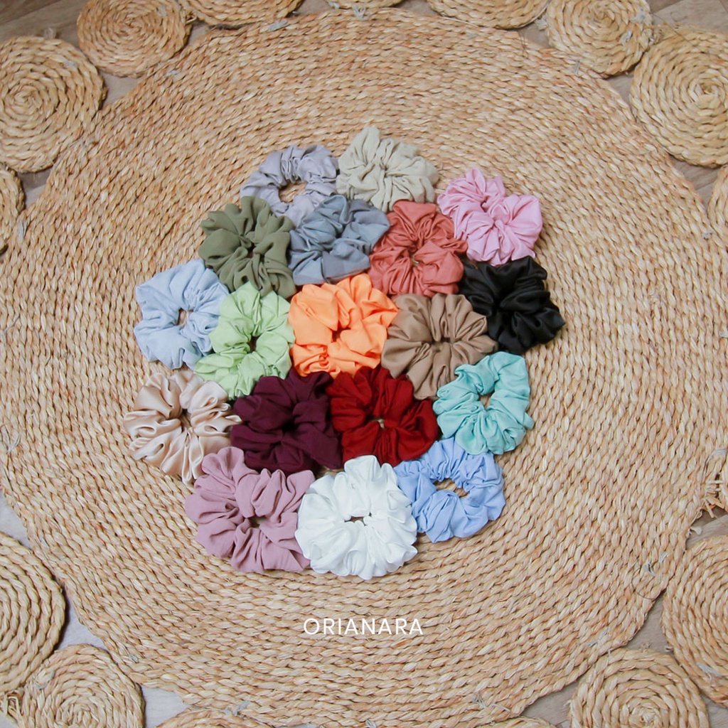 Jual Orianara - Scrunchy Hijab Ikat Rambut anti pusing murah (Cepol ...