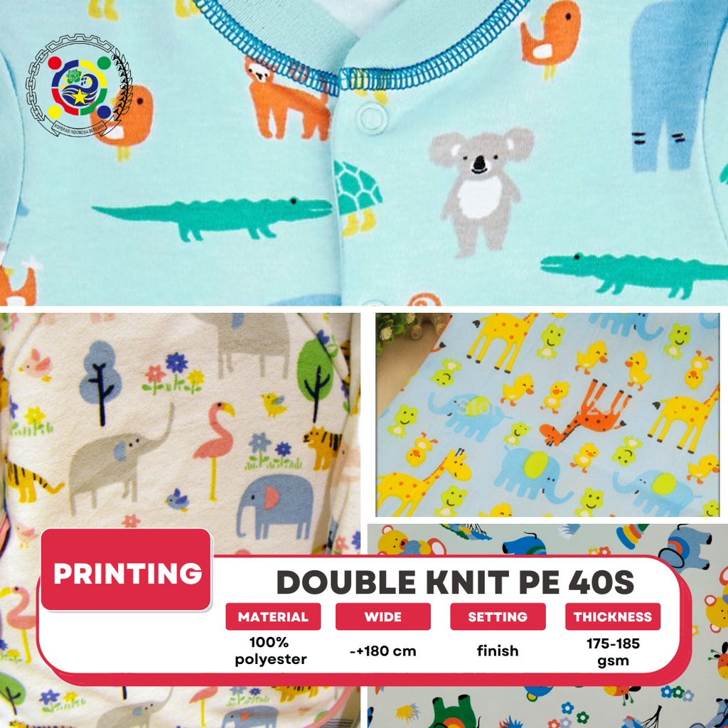Jual KIB - Bahan Kain Double Knit PE 40s Printing Super Soft Premium ... Jual KIB - Bahan Kain Double Knit PE 40s Printing Super Soft Premium ...