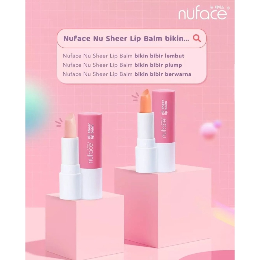 Jual NUFACE SHEER LIP BALM 3.5G | Shopee Indonesia