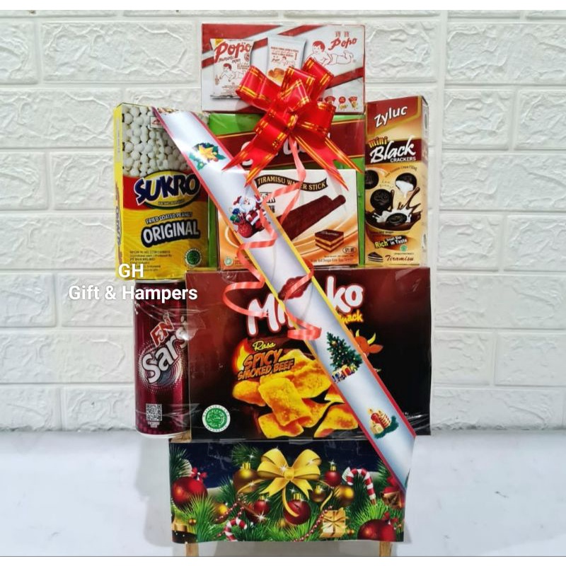 Jual PARCEL NATAL SNACKS BISKUIT MINUMAN + CARD / BESTSELLER PARSEL ...