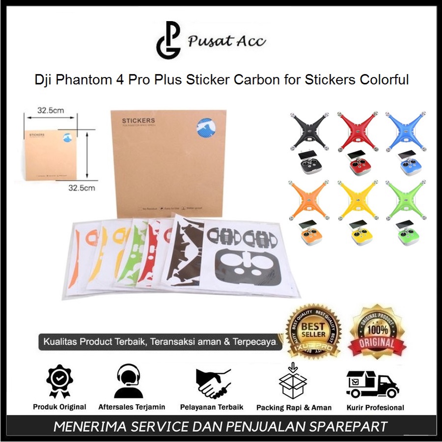 Jual Dji Phantom 4 Pro Sticker Carbon for Phantom 4 Pro Plus Stickers ...