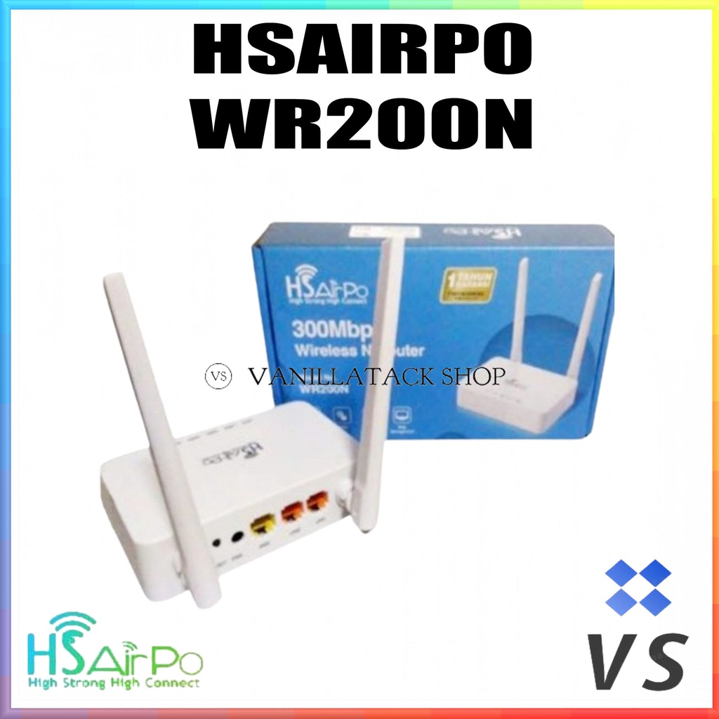 Jual HSAIRPO WR200N WIRELESS N ROUTER 300Mbps | Shopee Indonesia