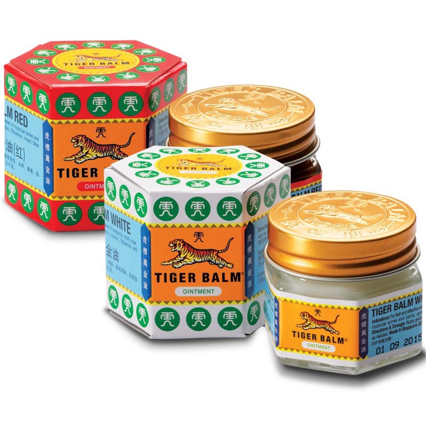 Jual TIGER BALM RED BALSEM PUTIH DAN MERAH 20gr - Balsem Tiger | Shopee ...