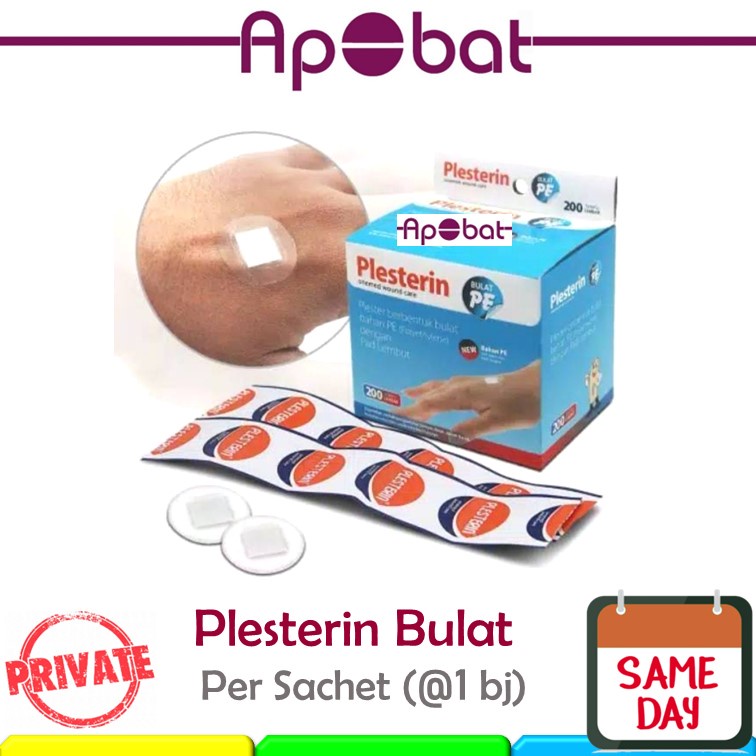Jual - ApObat - Plesterin Bulat PE Transparan OneMed Dermafix Suntik ...