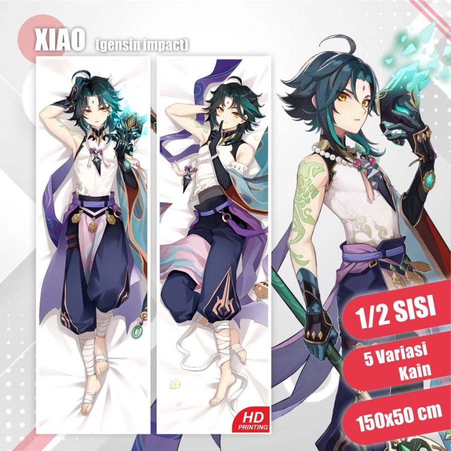 Jual Dakimakura Xiao Genshin Impact 150x50 cm (Cover Only) | Shopee ...