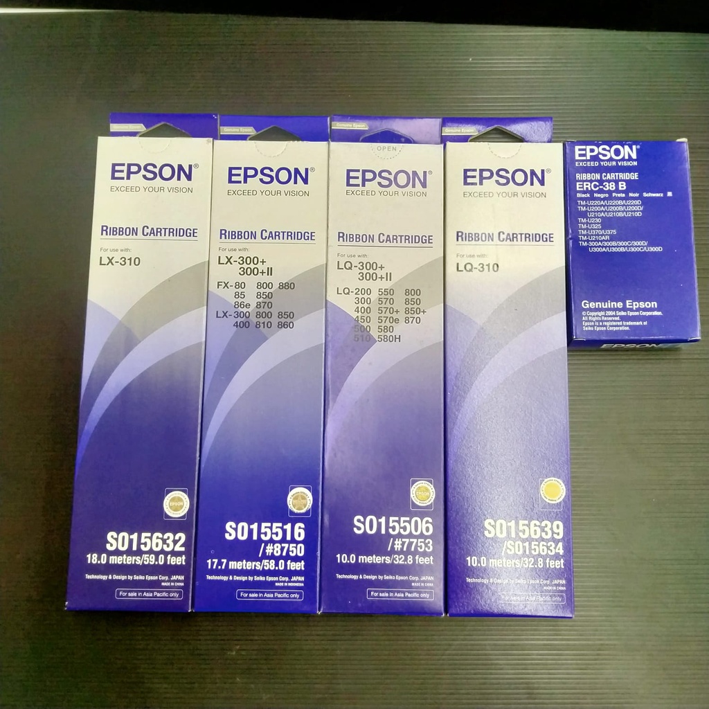 Jual PITA PRINTER / RIBBON CARTRIDGE ERC-38 B / LQ-300 + / LQ-310 / LX ...