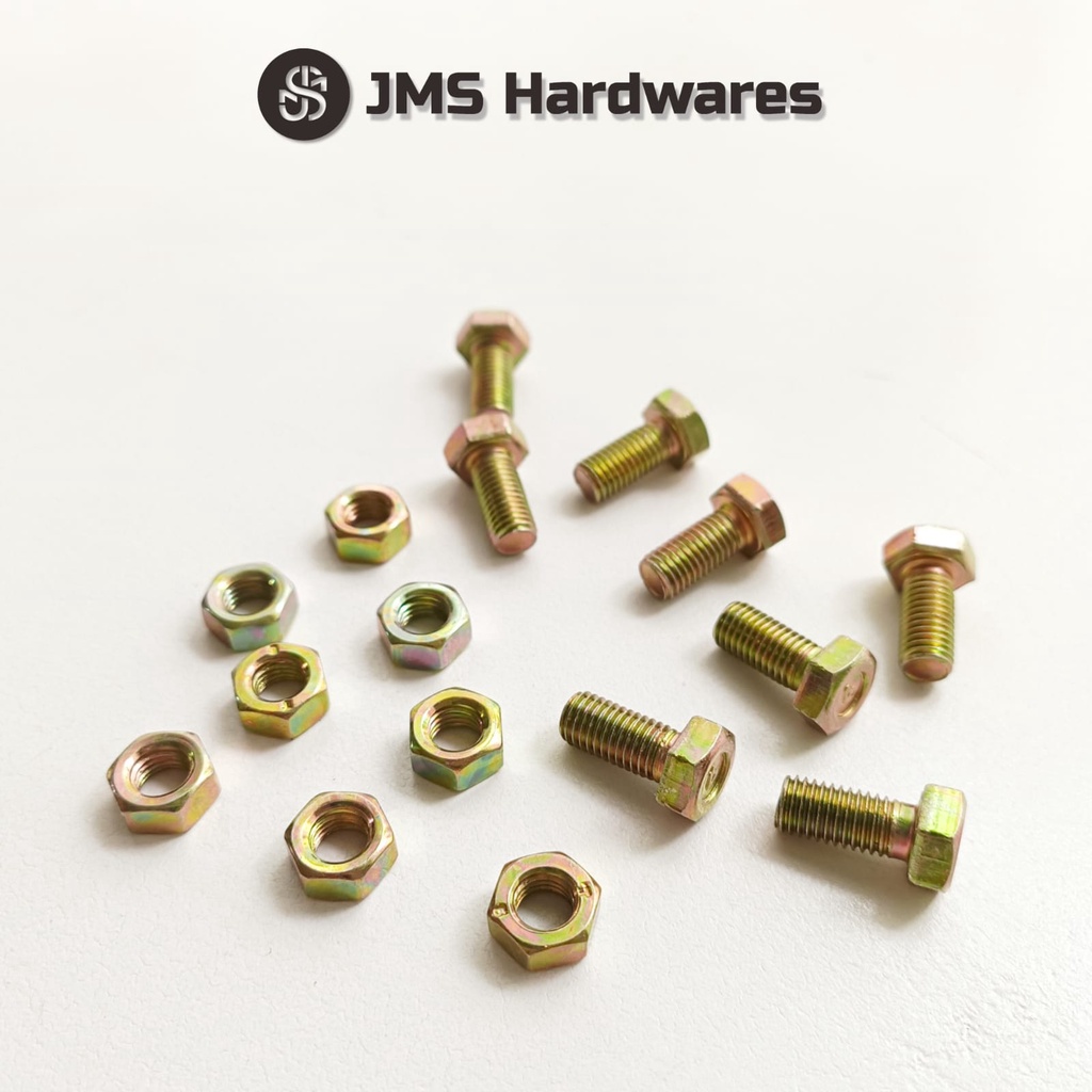 Jual Mur Baut Galvanis / Baut Mur Besi / Mur Baut Siku | Shopee Indonesia