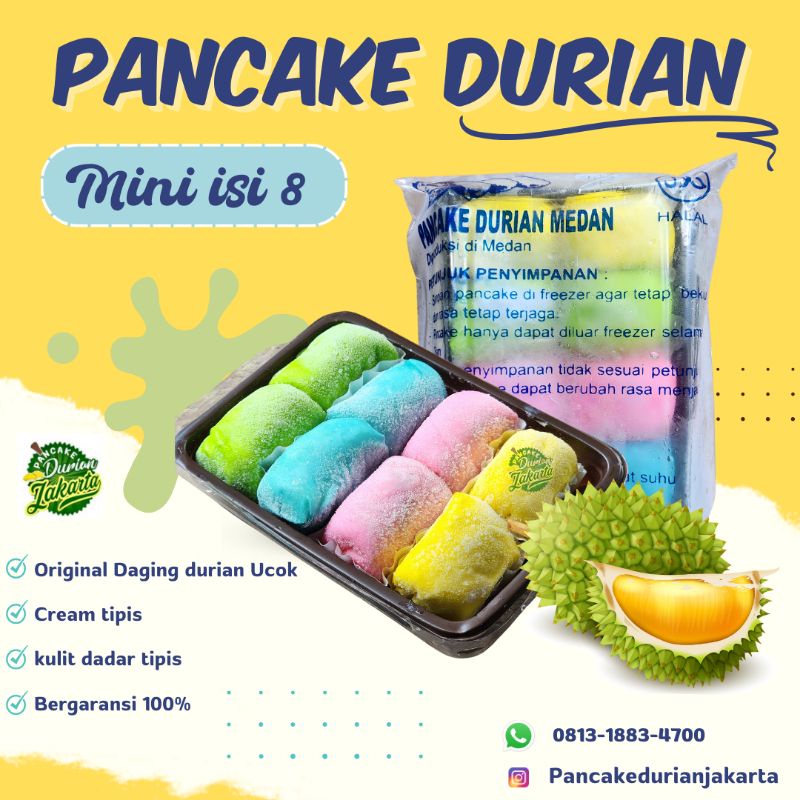 Jual Pancake Durian Mini isi 8 | Shopee Indonesia
