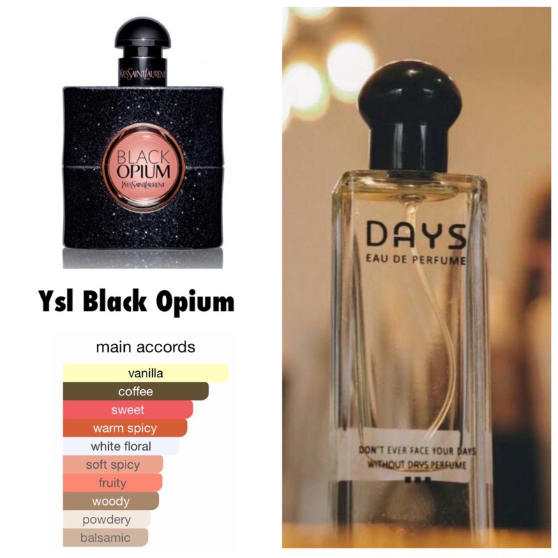 Jual DAYS PARFUM INSPIRED BY BLACK OPIUM | Shopee Indonesia