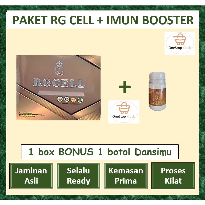 Jual RG CELL Paket Combo - 1 Box Serbuk + Imun Booster Dansimu | Shopee ...