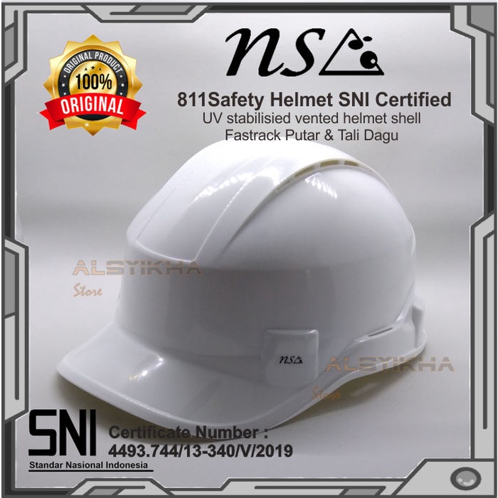 Jual Helm Proyek Safety SNI NSA 811 Vented Fastrack Putar Tali Dagu ...