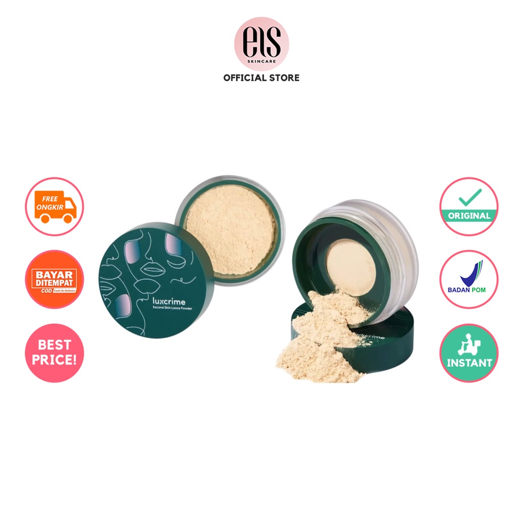 Jual Luxcrime Second Skin Loose Powder | Shopee Indonesia