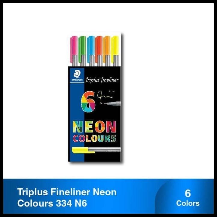 Jual Staedtler Triplus Fineliner Neon Colours 334 N6 | Shopee Indonesia