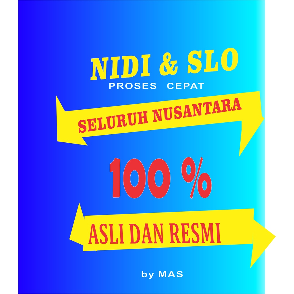 Jual Cetak SLO NIDI | Shopee Indonesia
