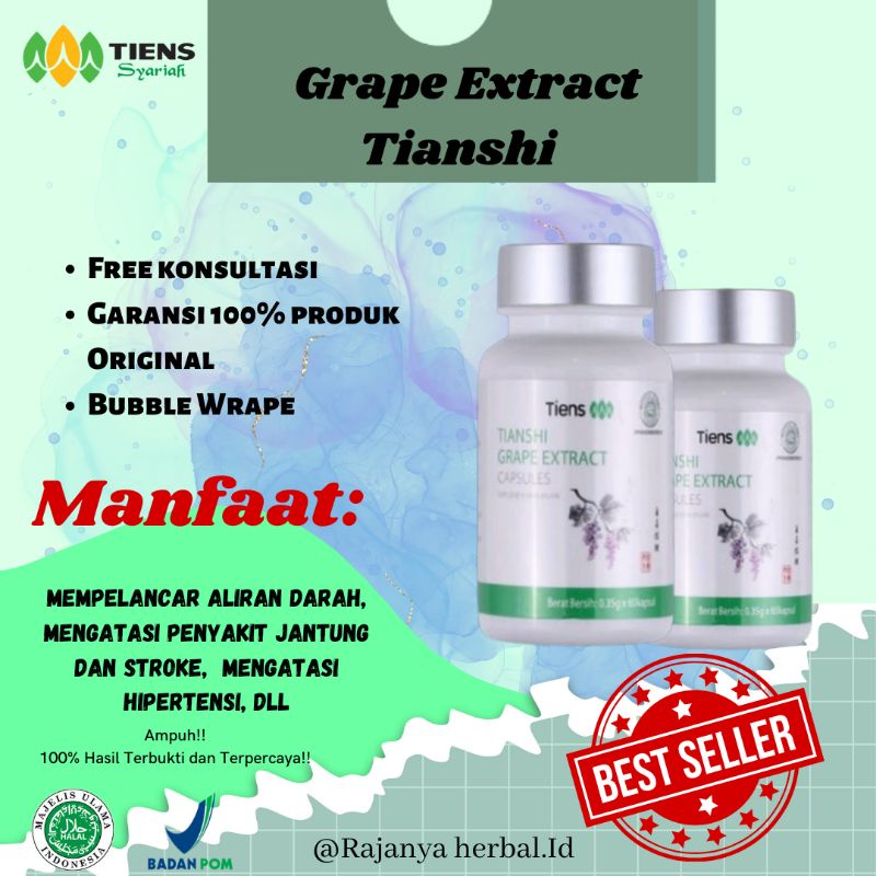 Jual Grape Extract Tianshi | Shopee Indonesia