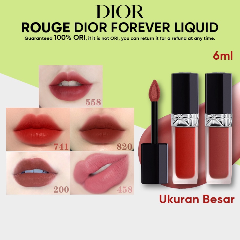 Jual DIOR Rouge Dior Forever Liquid Lipstick Transfer Proof Matte Liquid Lipstik Weightless Long ...