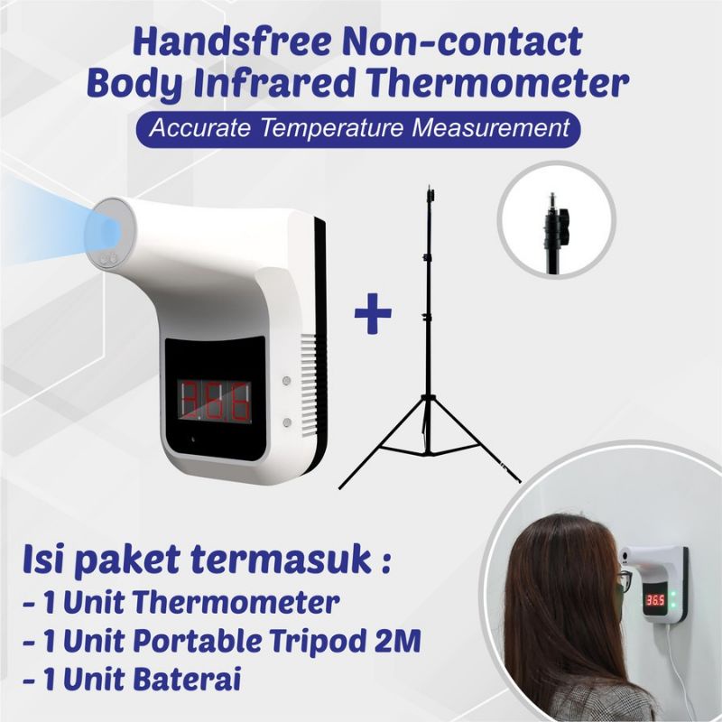 Jual TERMOMETER STANDING THERMOMETER SENSOR INFRA MERAH NON KONTAK ...