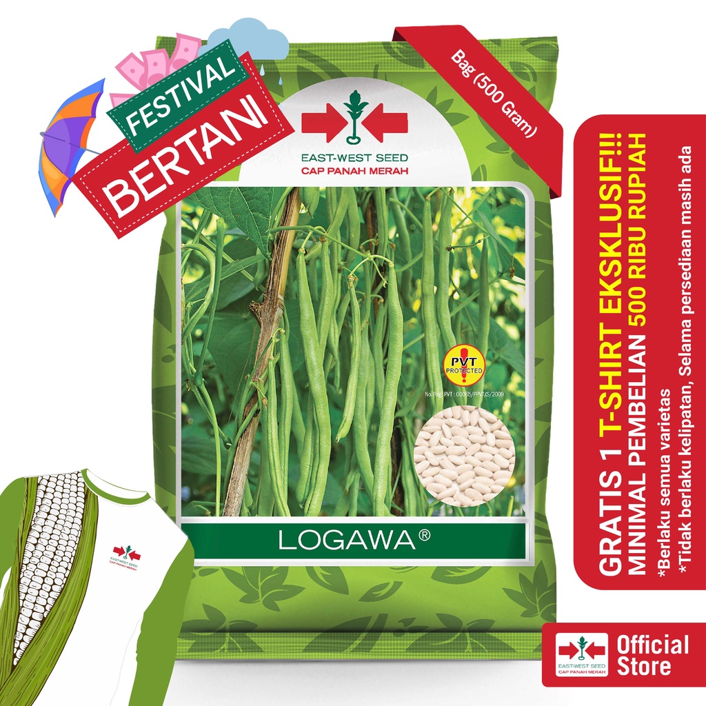 Jual Cap Panah Merah - Benih Buncis Logawa F1 Isi 500 Gram | Shopee ...
