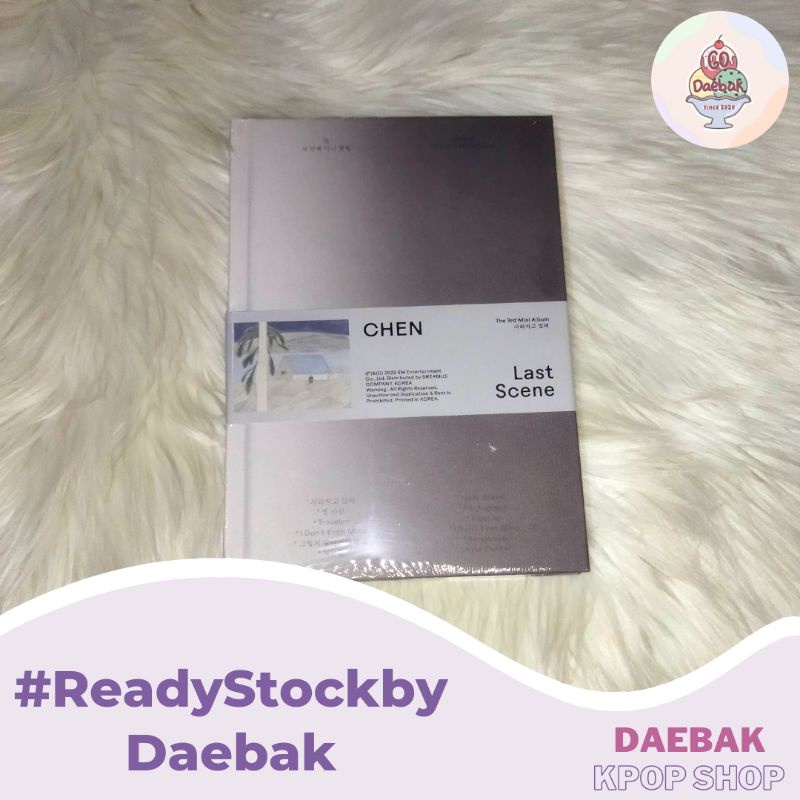 Jual [READY] CHEN - LAST SCENE OFFICIAL ALBUM PHOTOBOOK GREY VER ...
