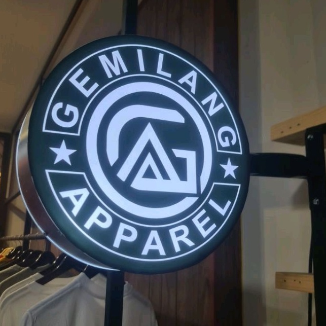 Jual Neon Box Bulat Bundar Diameter 30cm | Shopee Indonesia