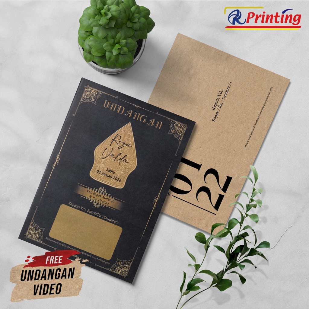 Jual Free Foto UNDANGAN PERNIKAHAN MURAH MODEL WAYANG JAWA KLASIK, tema ...