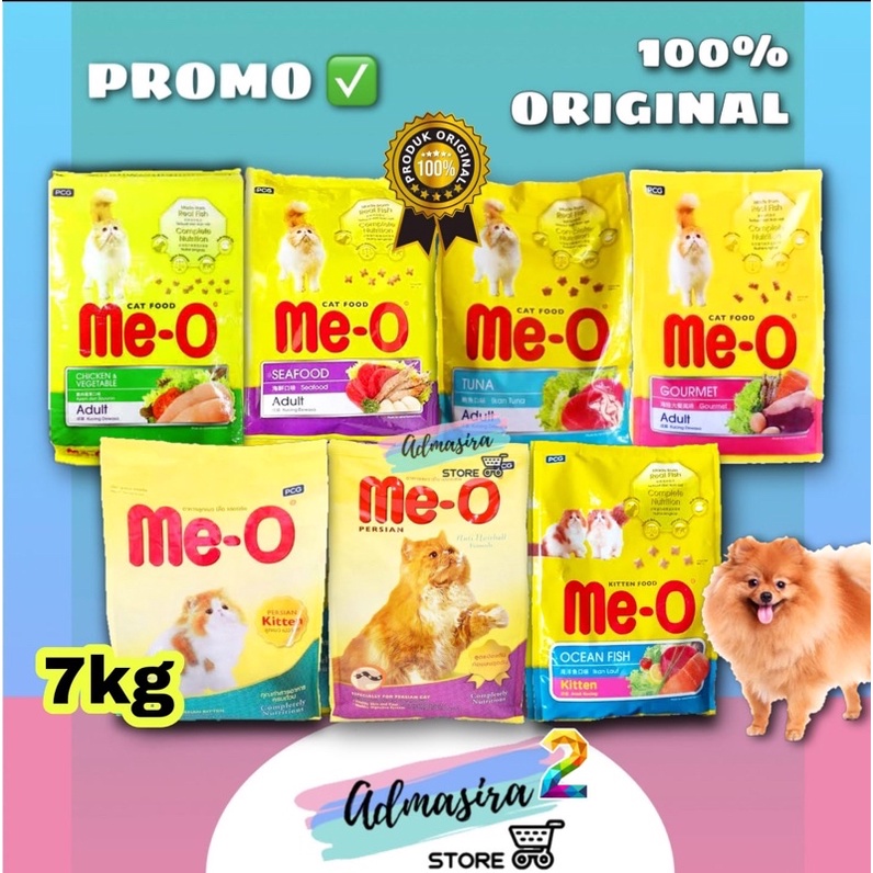 Jual ME-O MEO Adult 7kg Kitten 6.8kg Makanan Kucing Meo Adult Kitten ...