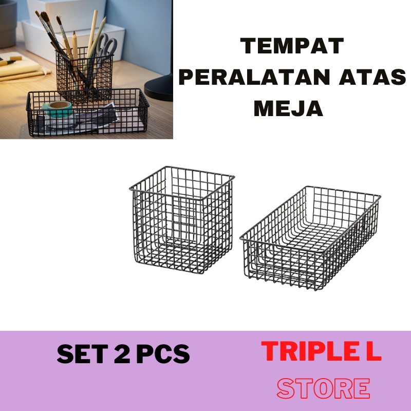 Jual Tempat Penyimpanan Aksesoris Organizer Meja Pulpen Peralatan Kerja ...