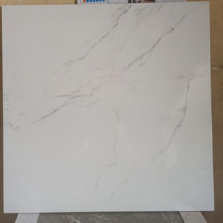 Jual GRANIT LANTAI 60x60 PUTIH MOTIF MARMER CARARA MARBLE PERDUS - HABITAT 9X5 | Shopee Indonesia